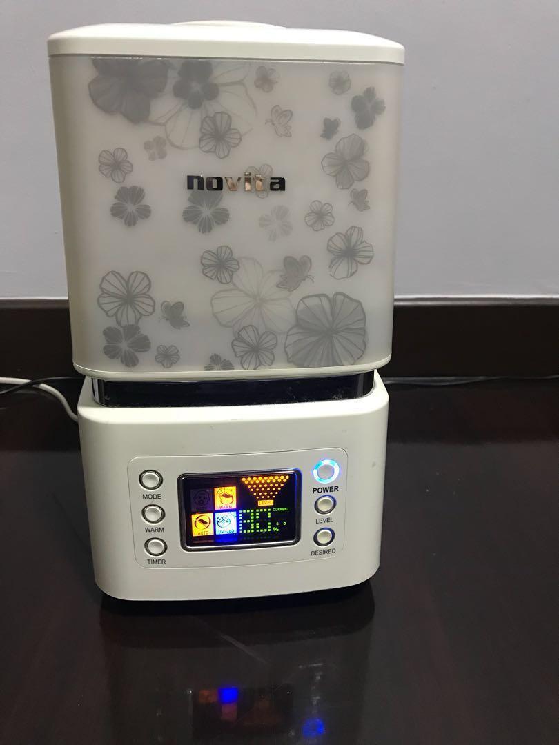 NOVITA ultrasonic humidifier NH 900, TV & Home Appliances, Air ...