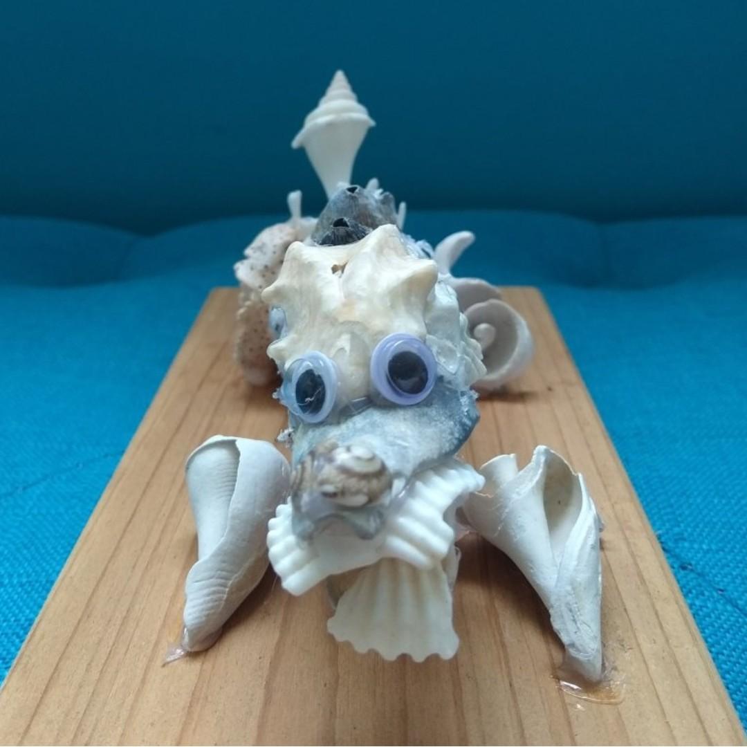 Seashell Art - CHINESE DRAGON - made of 100+ seashells picked in ...