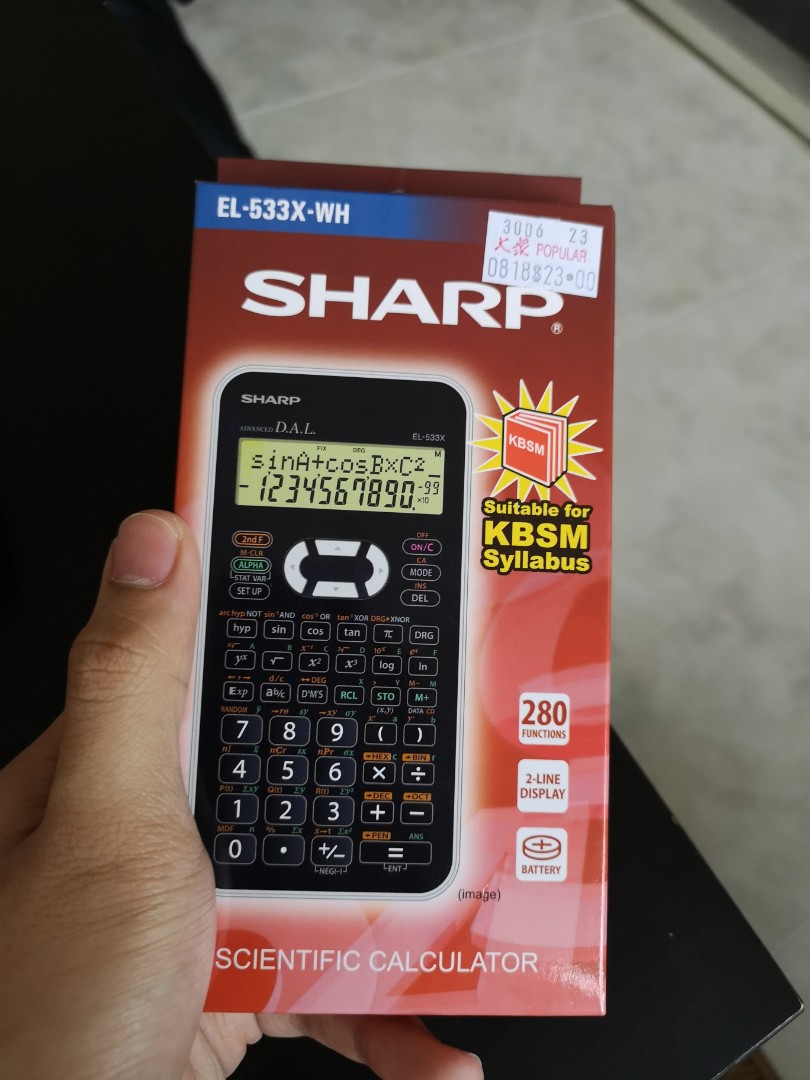 Sharp Scientific Calculator, Hobbies & Toys, Books & Magazines ...