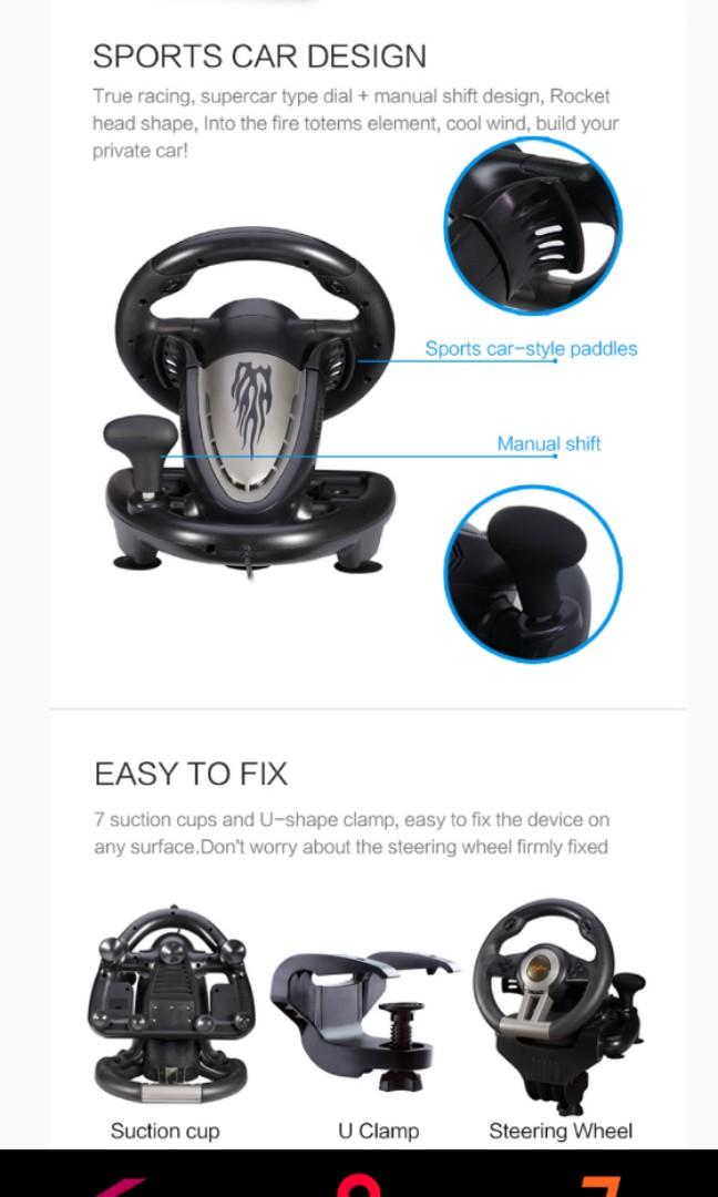 Steering controller PXN3II, Video Gaming, Gaming Accessories ...