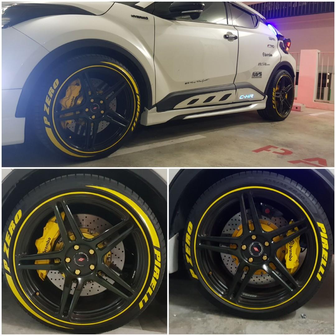 Tyre Sticker / Tire Graffix / Tyre Bomb / Tyre Tag, Car Accessories ...