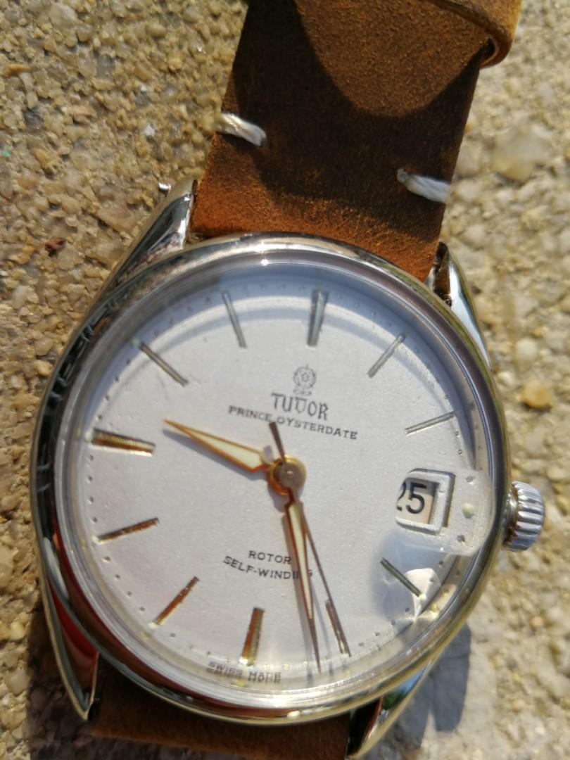 TUDOR 7966 Prince Oysterdate Vintage 1962 Rose Rotor Self Winding Dress ...