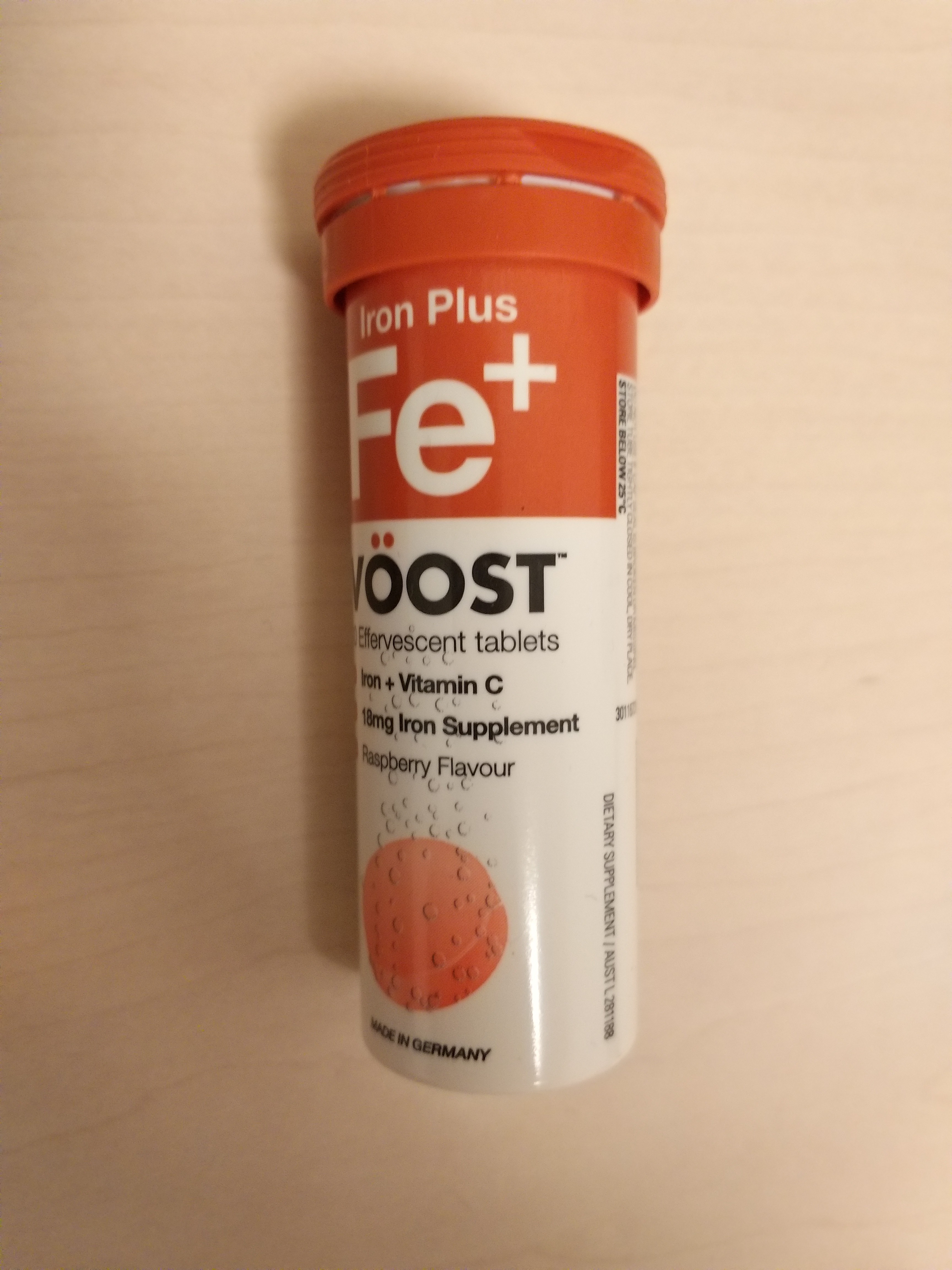 Vboost Iron Plus Effervescent Tablet, Health & Nutrition, Health ...