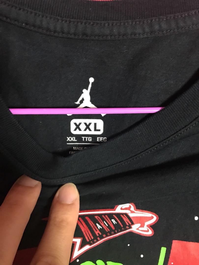 Air Jordan Marvin the Martian size xxl t shirt, Men's Fashion, Tops ...