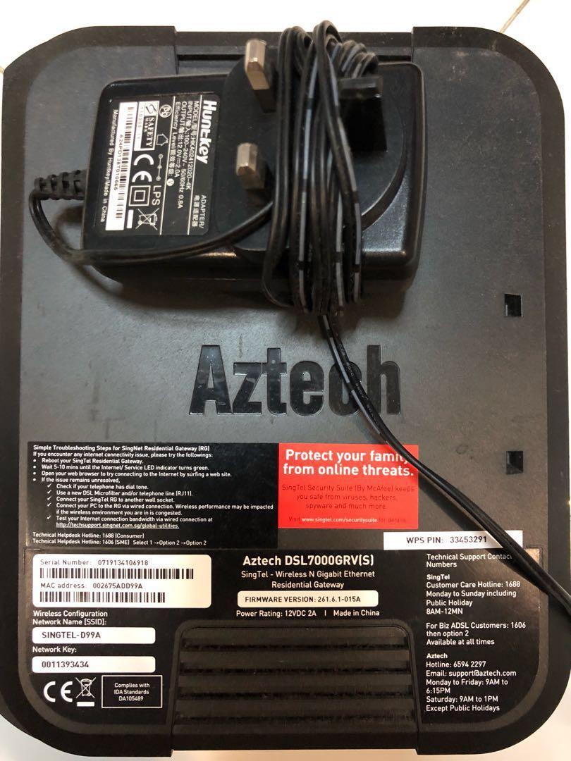 Aztec and Singtel modem to give away, Computers & Tech, Parts ...