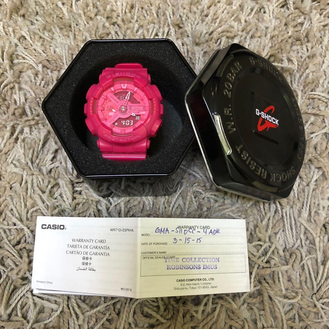 Casio Gshock Pink Watch, Women's Fashion, Watches & Accessories ...