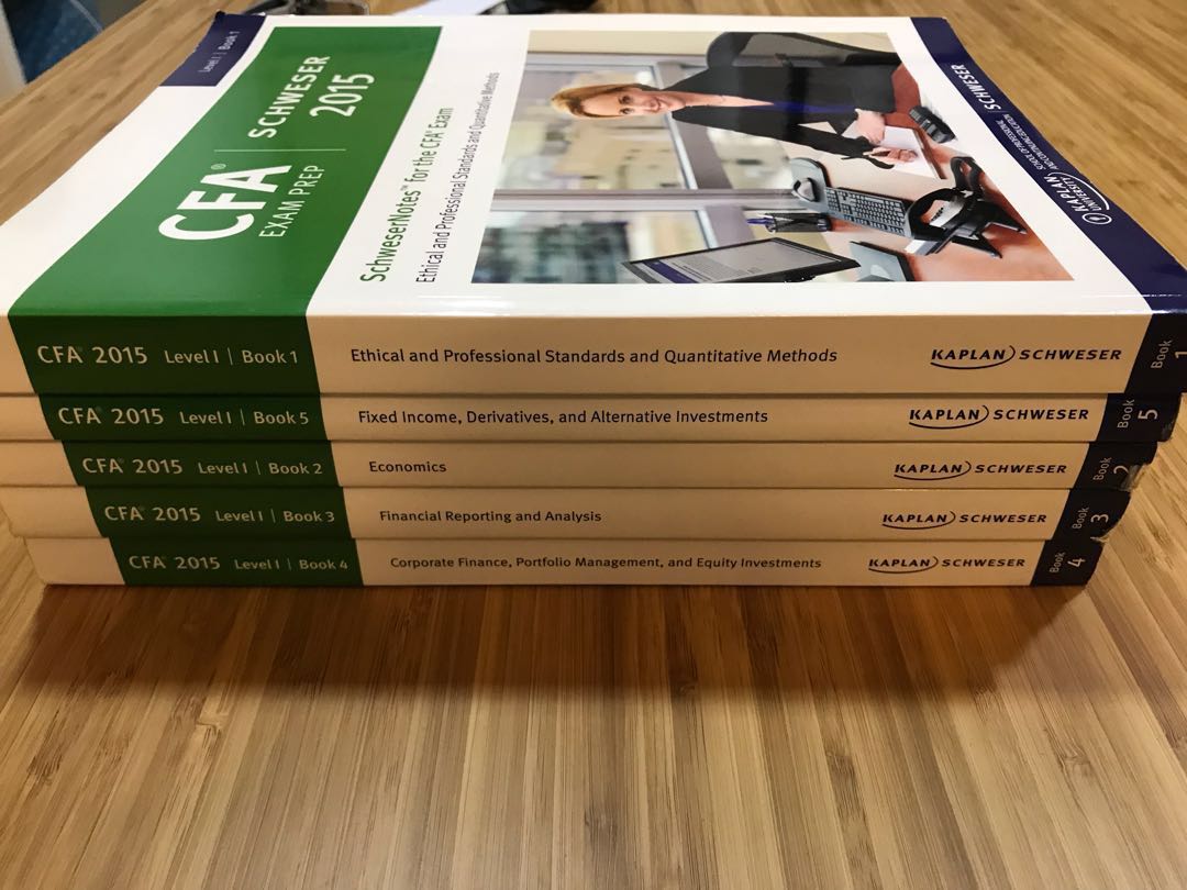 CFA Level 1 Textbooks Kaplan, Hobbies & Toys, Books & Magazines ...