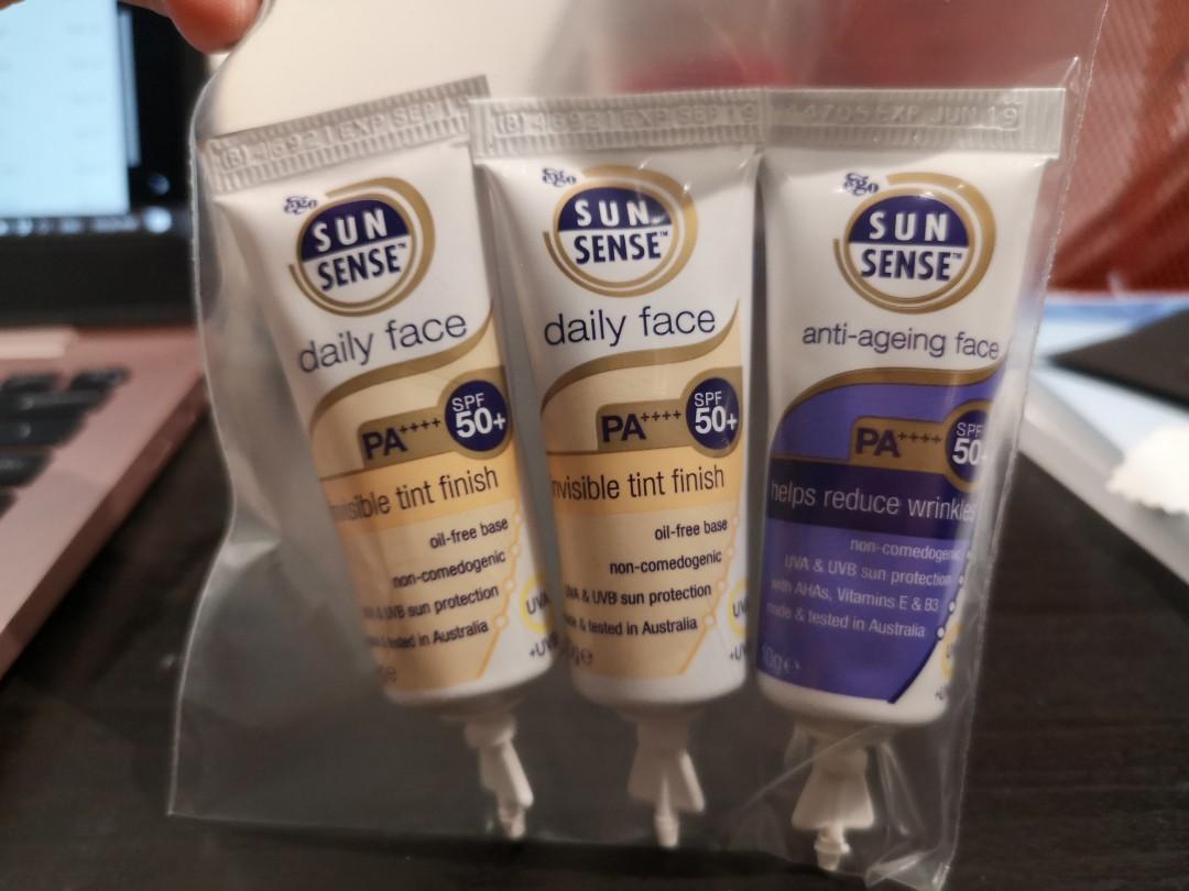 Ego SunSense SPF 50 sunblock sunscreen sampler set, Beauty & Personal Care, Face, Face Care on ...