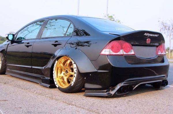 Kevmannz duck lip spoiler for civic fd, Car Accessories, Accessories on ...