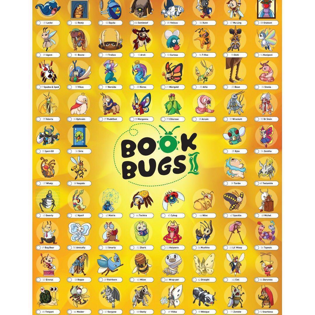 NLB Book Bugs 2 cards for exchange, Toys & Games, Board Games & Cards ...