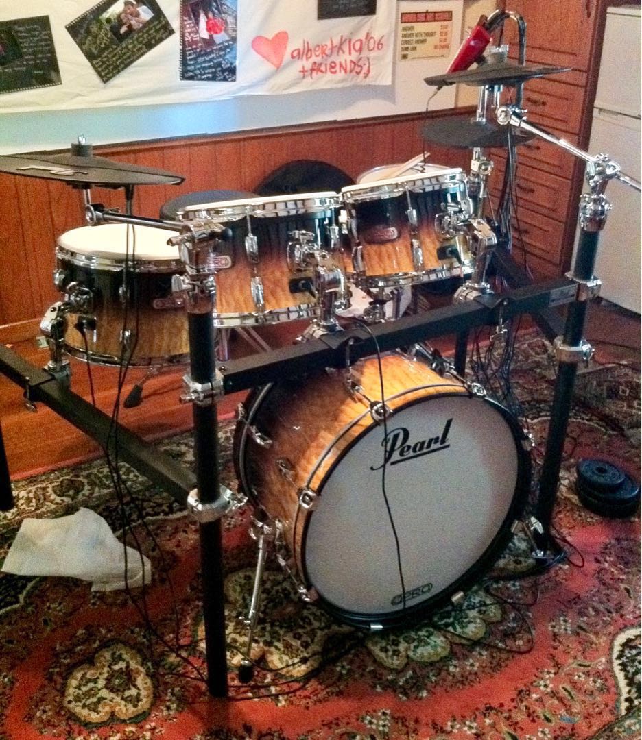 Pearl e-Pro Live Electronic/Hybrid Drumset, Hobbies & Toys, Music ...