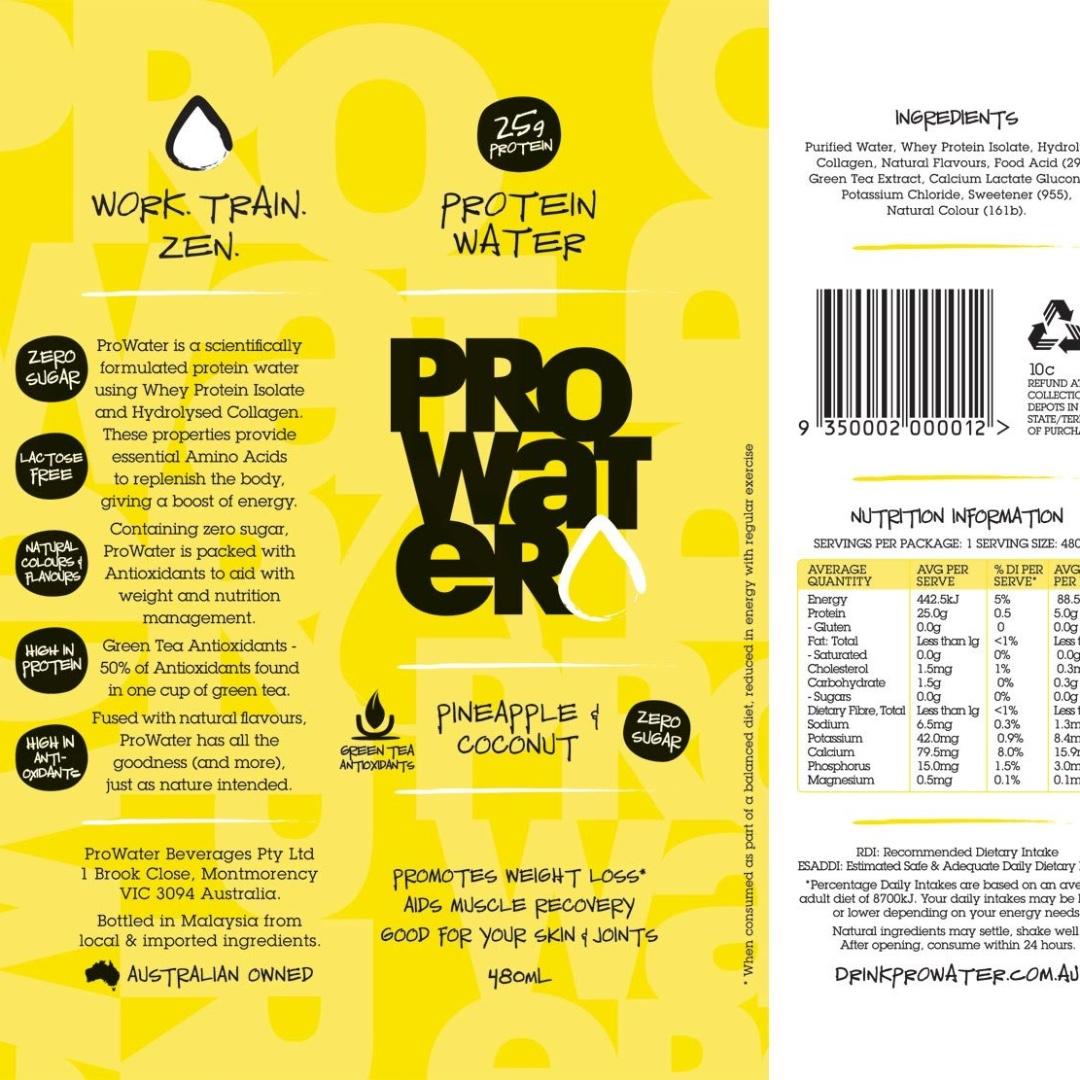 Prowater Protein Water 480ml, Furniture & Home Living, Kitchenware & Tableware, Water Bottles ...