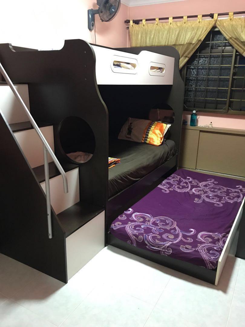 Quality Plywood double decker bed, Furniture & Home Living, Furniture ...