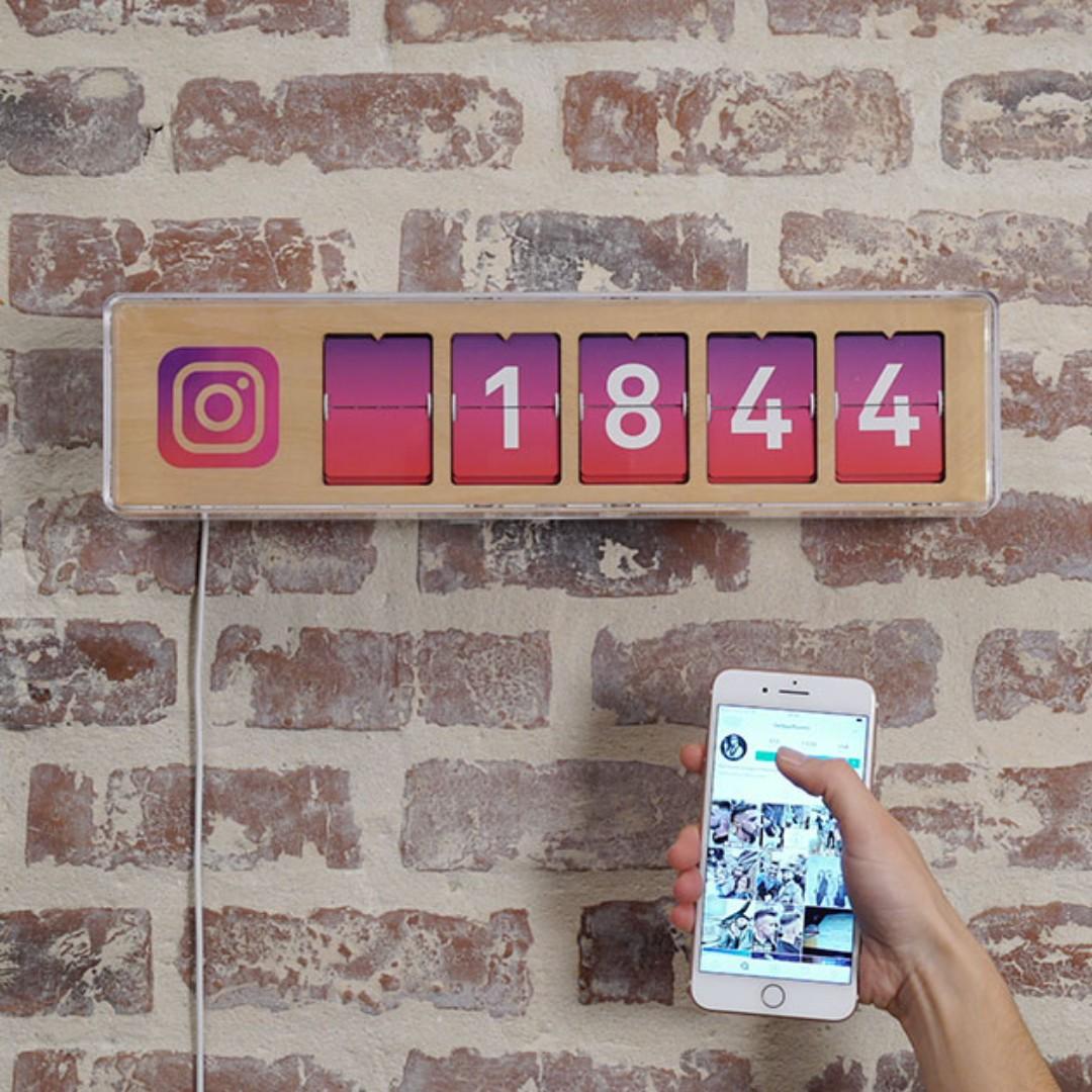 REAL-TIME INSTAGRAM FOLLOWER COUNTER BY SMIIRL, Hobbies & Toys ...