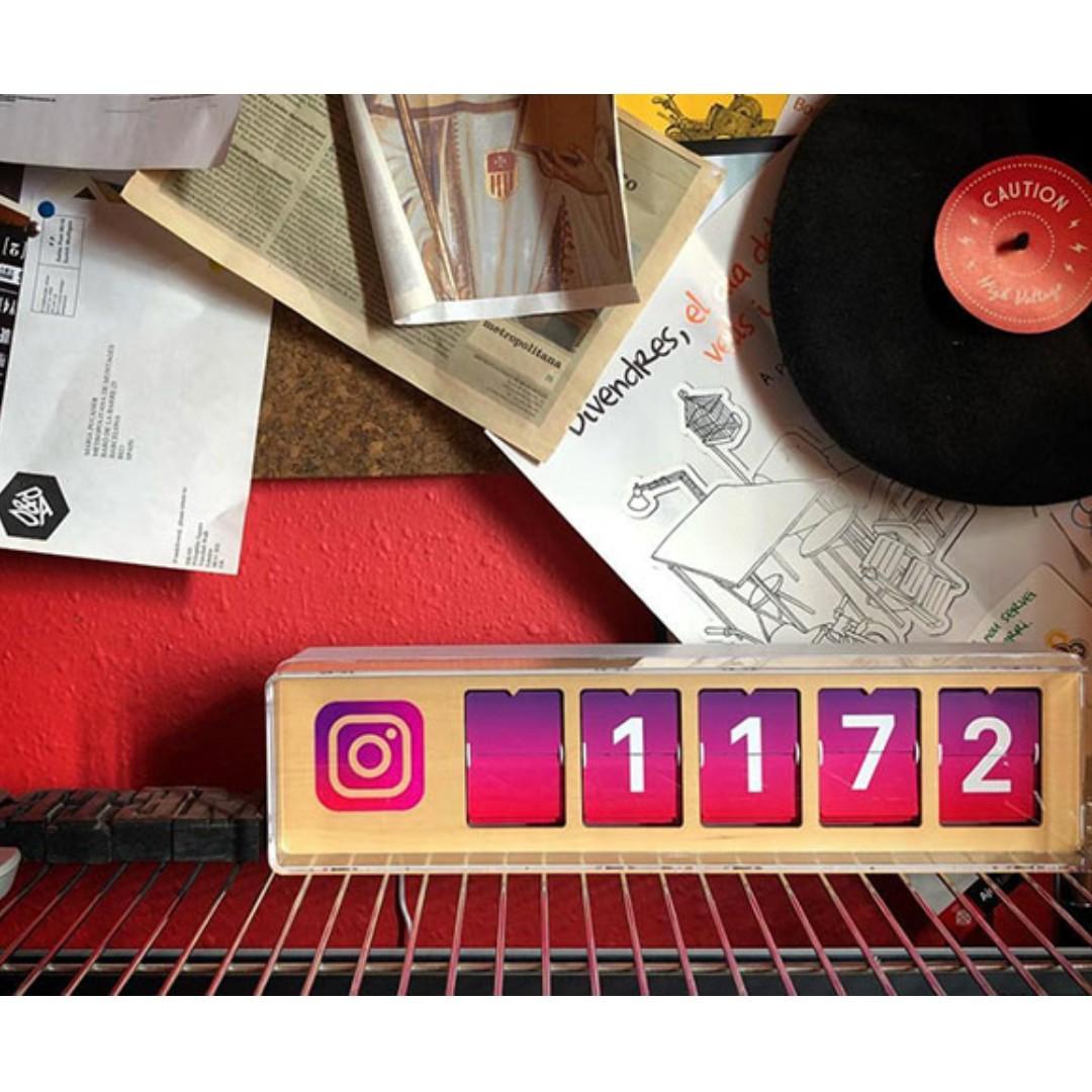 REAL-TIME INSTAGRAM FOLLOWER COUNTER BY SMIIRL, Hobbies & Toys ...