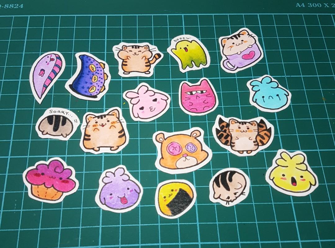 Sticker Doodle, Hobbies & Toys, Stationery & Craft, Art & Prints on ...