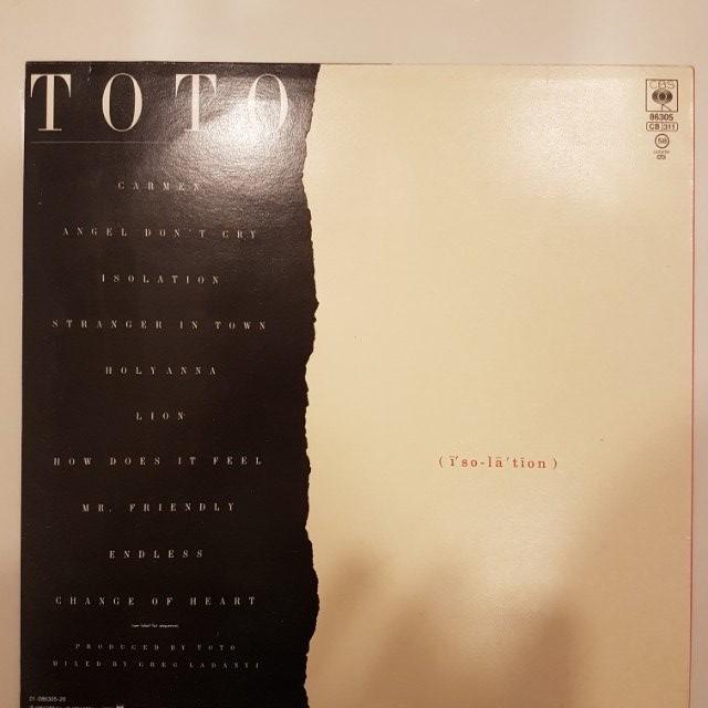 Toto Isolation LP, Hobbies & Toys, Music & Media, Vinyls on Carousell