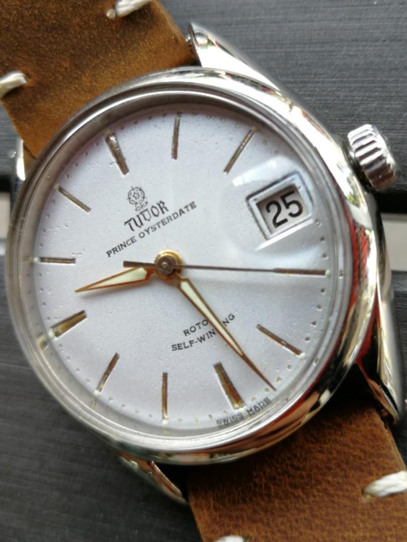 TUDOR 7966 Prince Oysterdate Vintage 1962 Rose Rotor Self Winding Dress ...