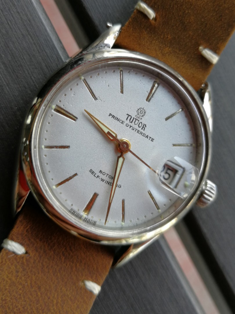 TUDOR 7966 Prince Oysterdate Vintage 1962 Rose Rotor Self Winding Dress ...