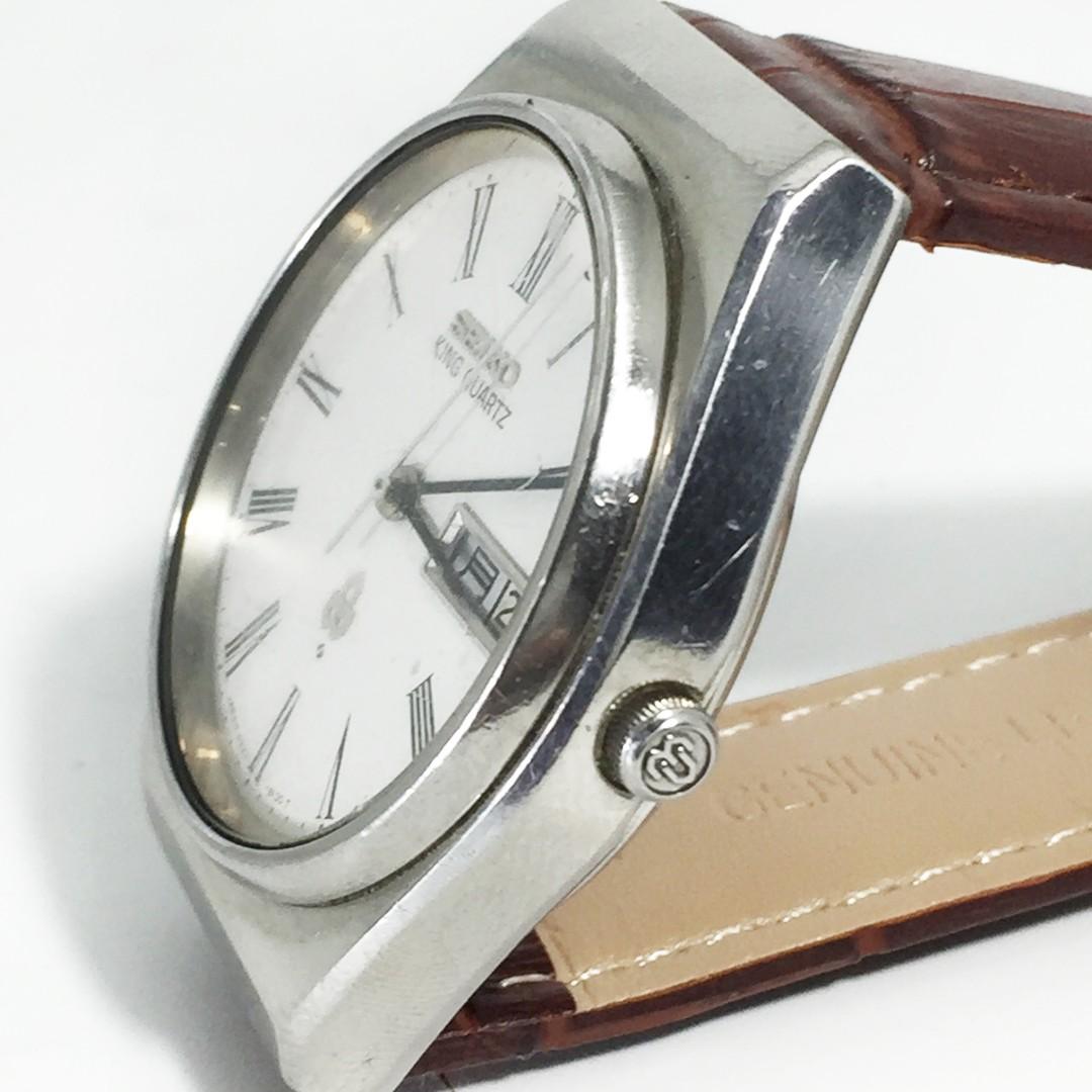1970s Seiko King Day & Date Quartz Mens Watch 4823-8130, Women's Fashion, Watches & Accessories ...
