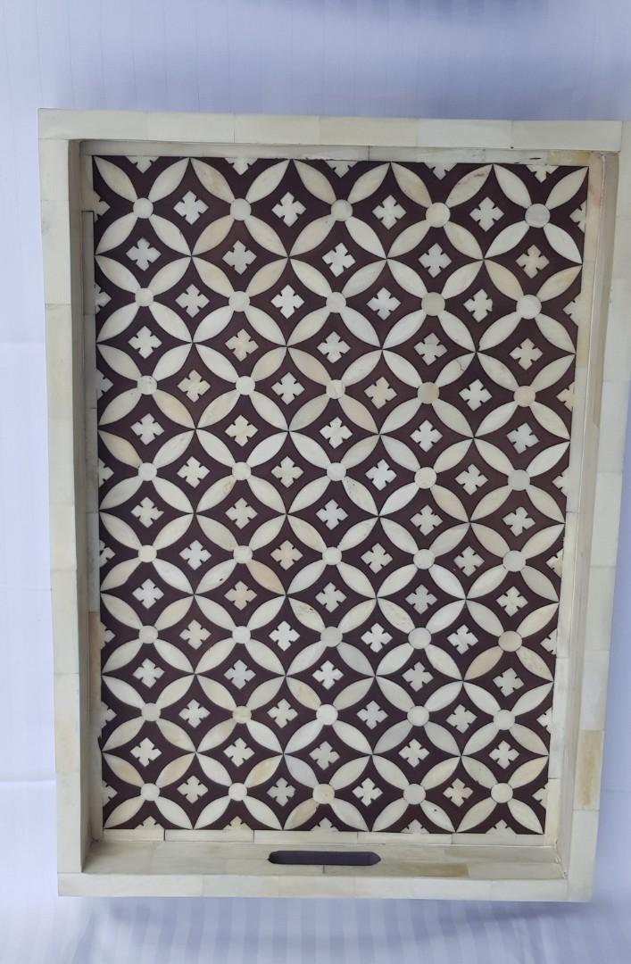 Bone Inlay Tray, Furniture & Home Living, Home Decor, Vases ...