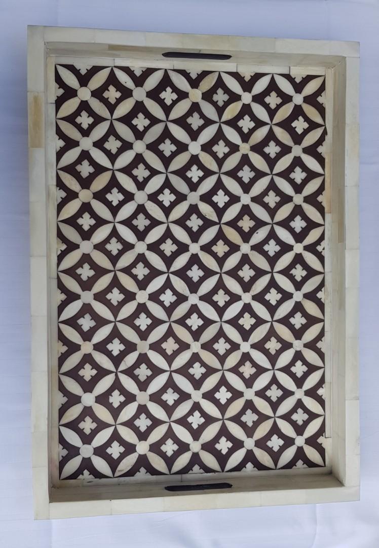 Bone Inlay Tray, Furniture & Home Living, Home Decor, Vases ...