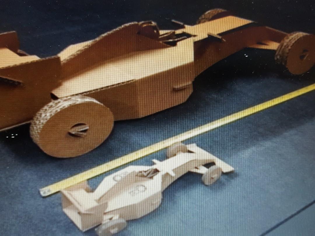 Cardboard F1, Hobbies & Toys, Stationery & Craft, Art & Prints on Carousell