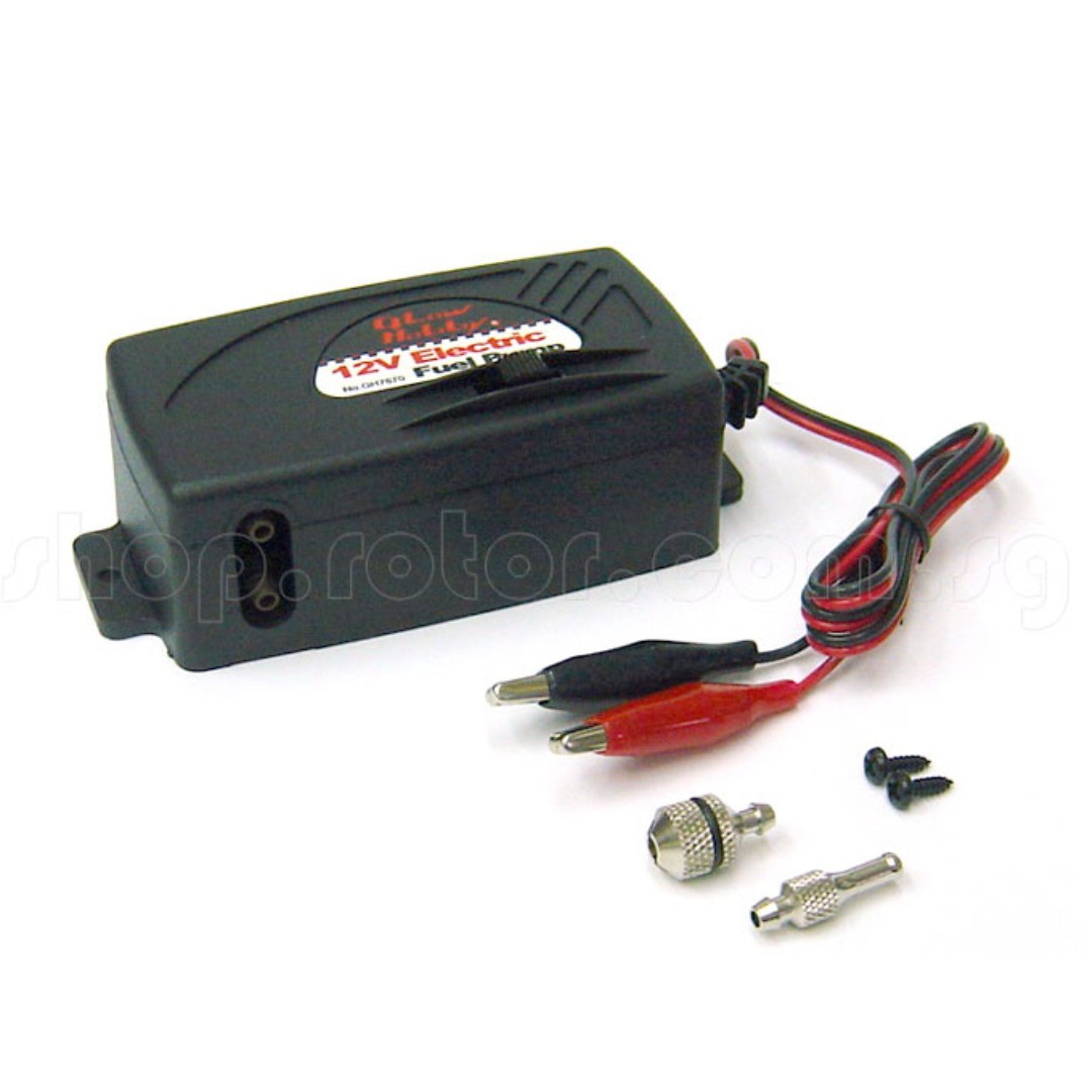 GLOW HOBBY 12V Electric Fuel Pump, for Glow fuel only, not for diesel ...