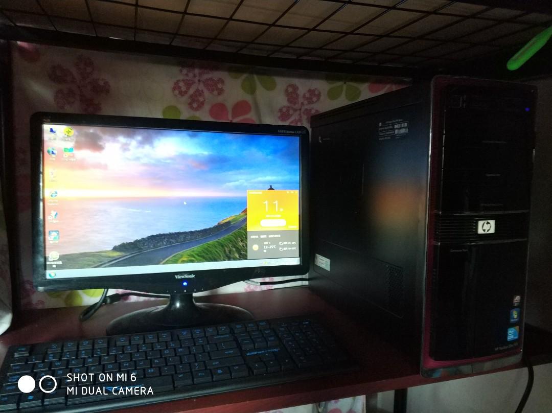 HP desktop full set, Computers & Tech, Desktops on Carousell