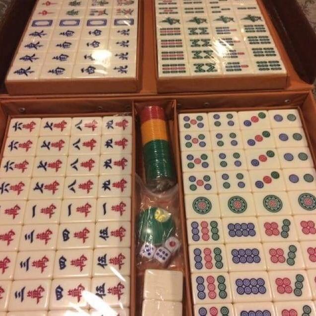 Ivory Color with Numbers and Letters Mahjong Set, Hobbies & Toys, Toys ...
