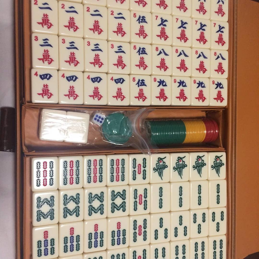 Ivory Color with Numbers and Letters Mahjong Set, Hobbies & Toys, Toys ...