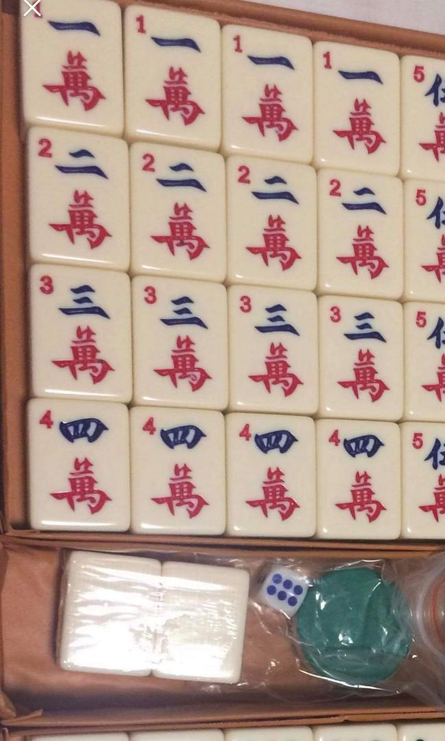 Ivory Color with Numbers and Letters Mahjong Set, Hobbies & Toys, Toys ...