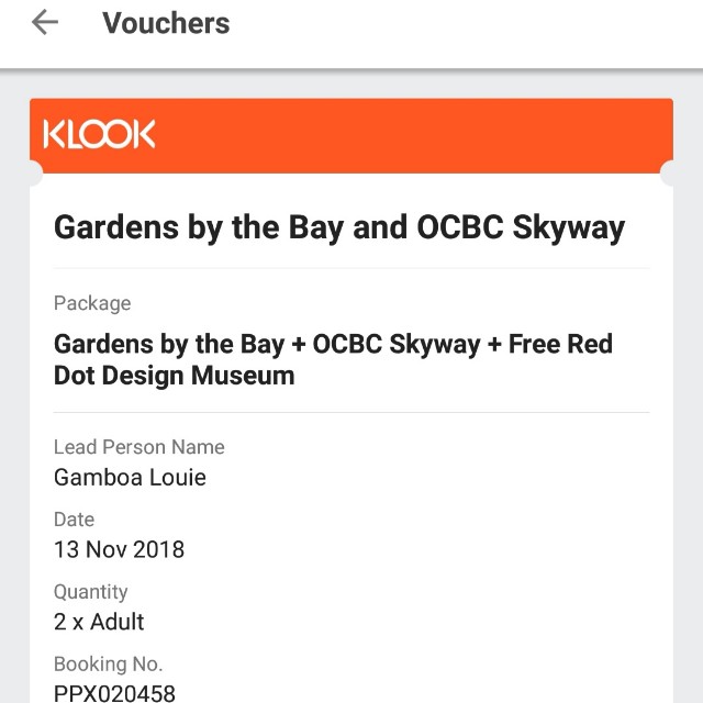 Klook Voucher Gardens by the Bay with OCBC Skyway, Tickets & Vouchers ...