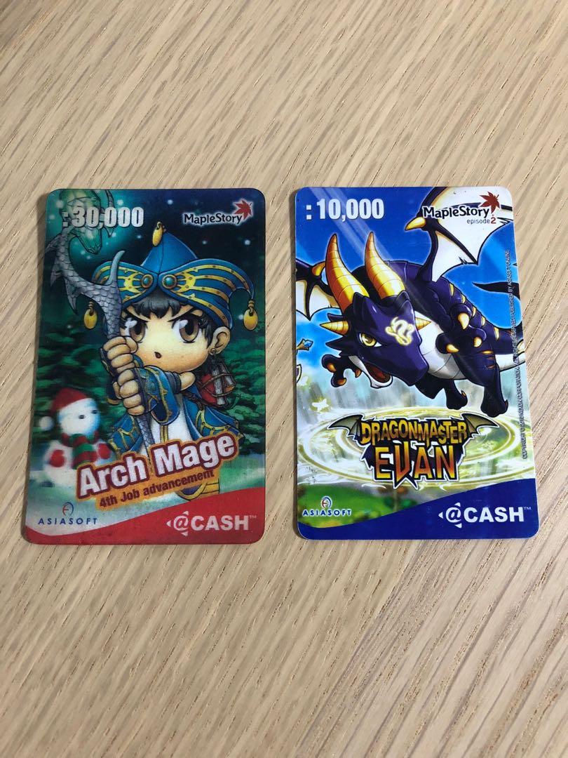 MapleStory @Cash Cards, Video Gaming, Gaming Accessories, Game Gift ...