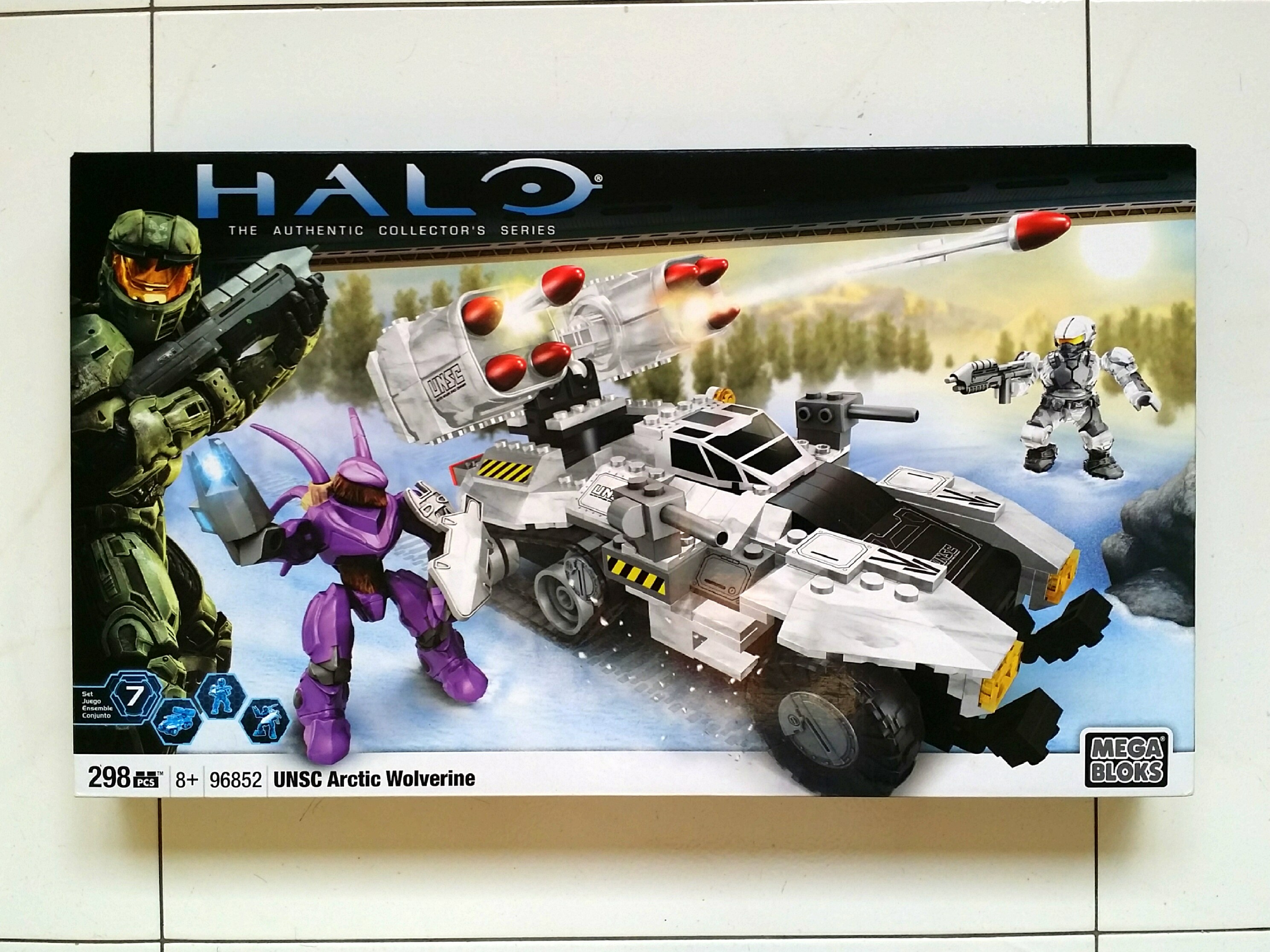 WH-B3 Mega Bloks Halo #96852 UNSC Arctic Wolverine (Arctic Camouflage ...