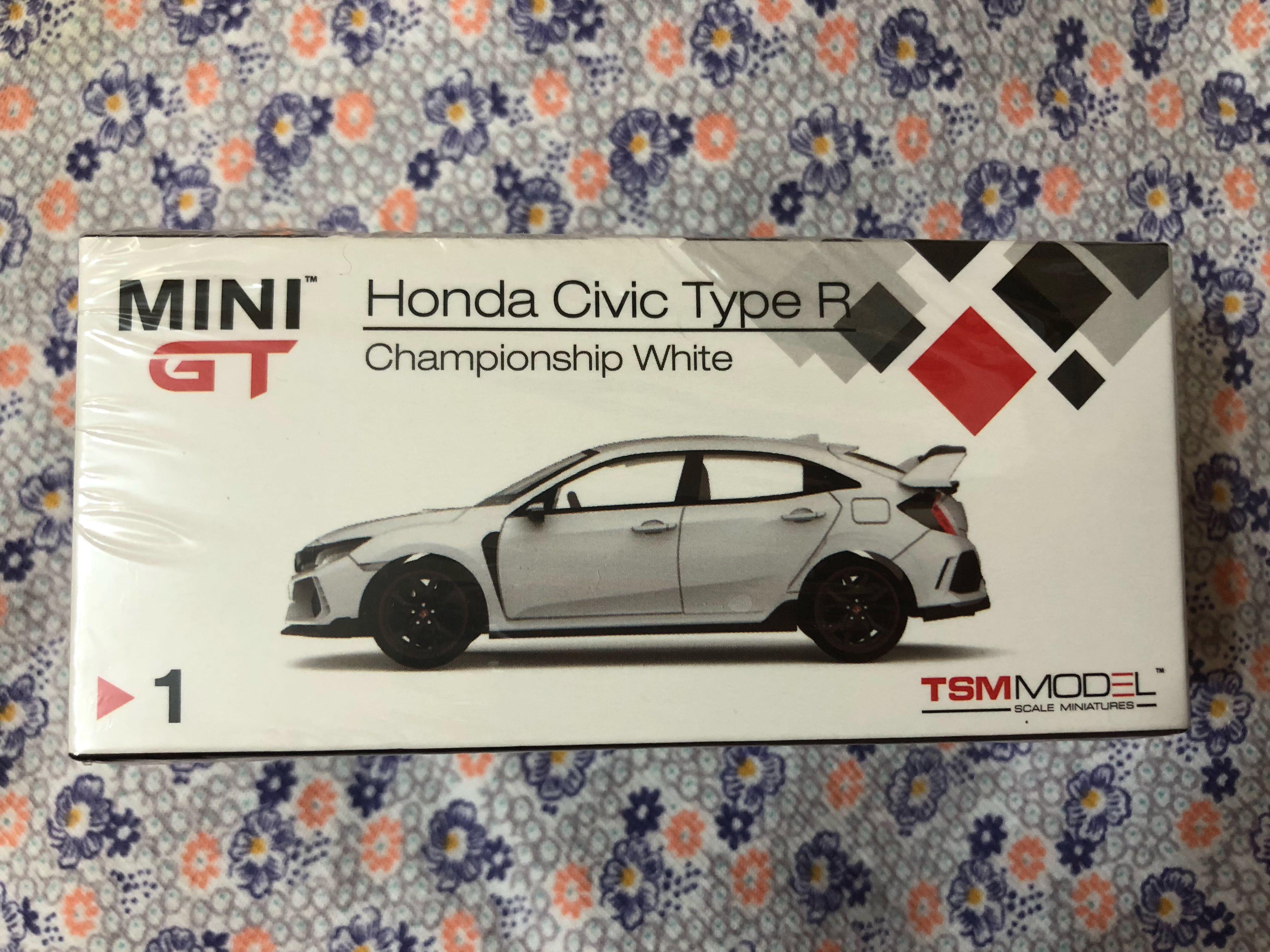 MINI GT NO.1 HONDA Civic Type R 白色本田 思域 模型車仔, 興趣及遊戲, 玩具 & 遊戲類 - Carousell