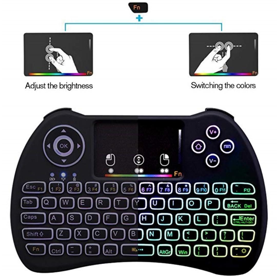 Mini Wireless Keyboard With Touchpad Mouse Combo Meerveil H9 2 4ghz