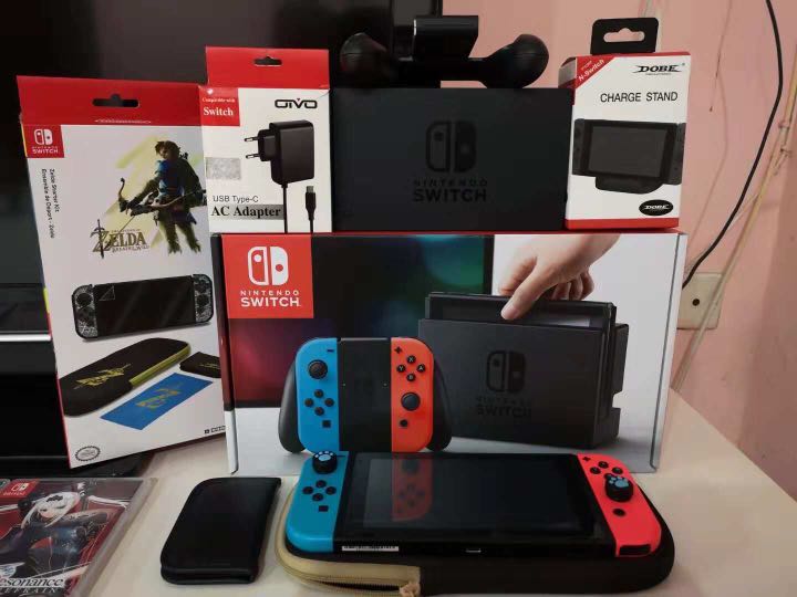 Nintendo switch full set, Video Gaming, Video Game Consoles, Nintendo ...