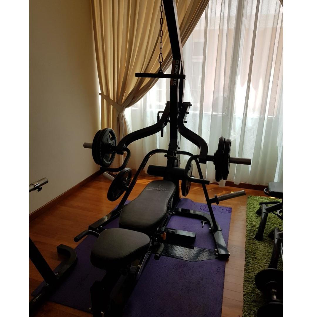 Powertec Workbench + Gymsportz Benches + Weights, Sports Equipment ...