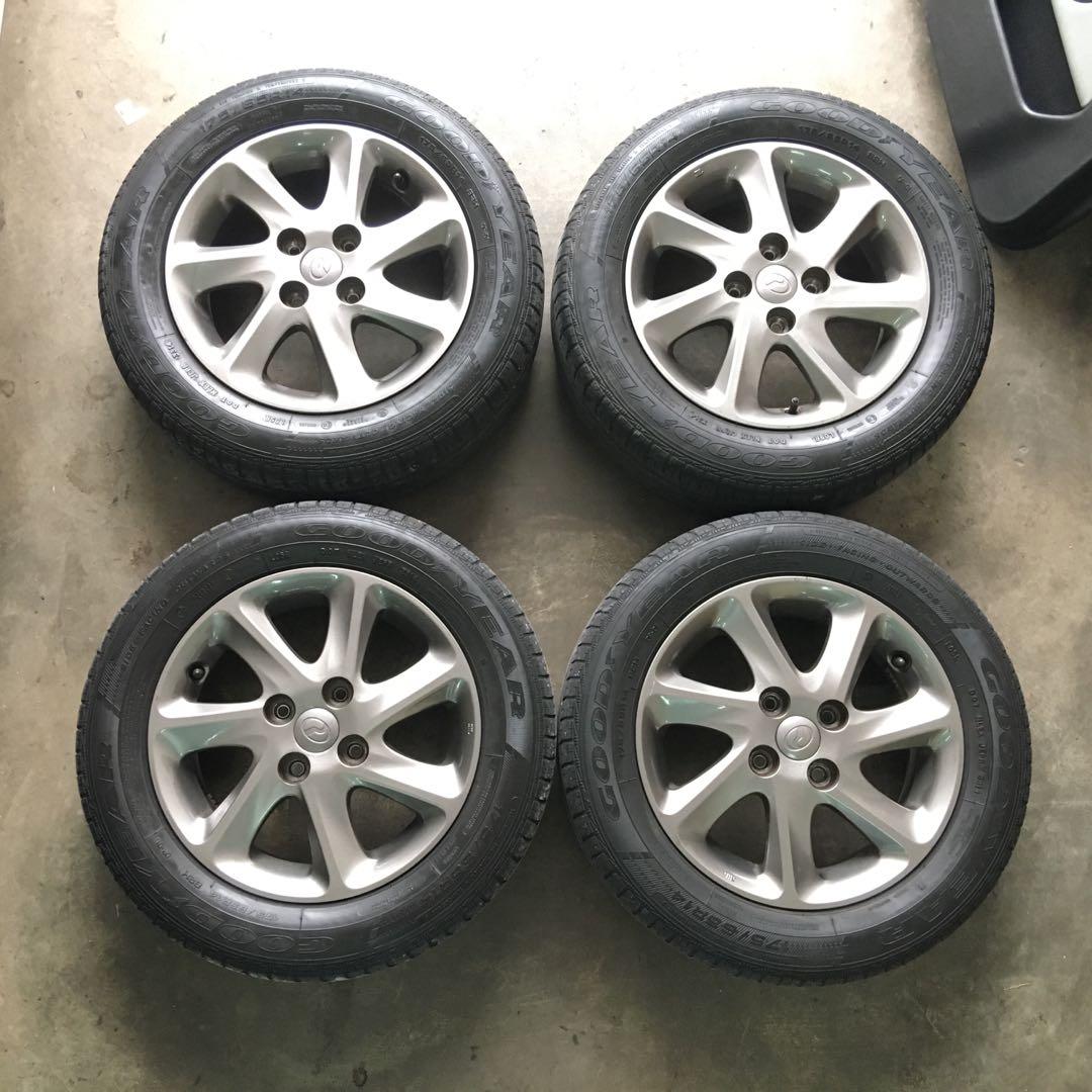 Rim 14inch Myvi Lagi Best 1.5 SE (GREY), Auto Accessories on Carousell