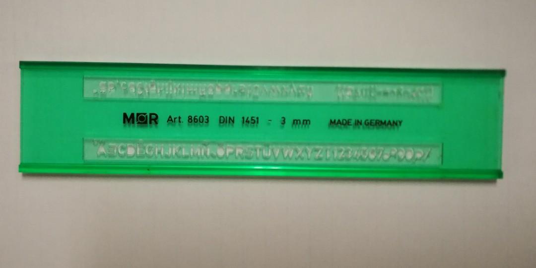 Stencil ruler, Hobbies & Toys, Stationery & Craft, Art & Prints on ...