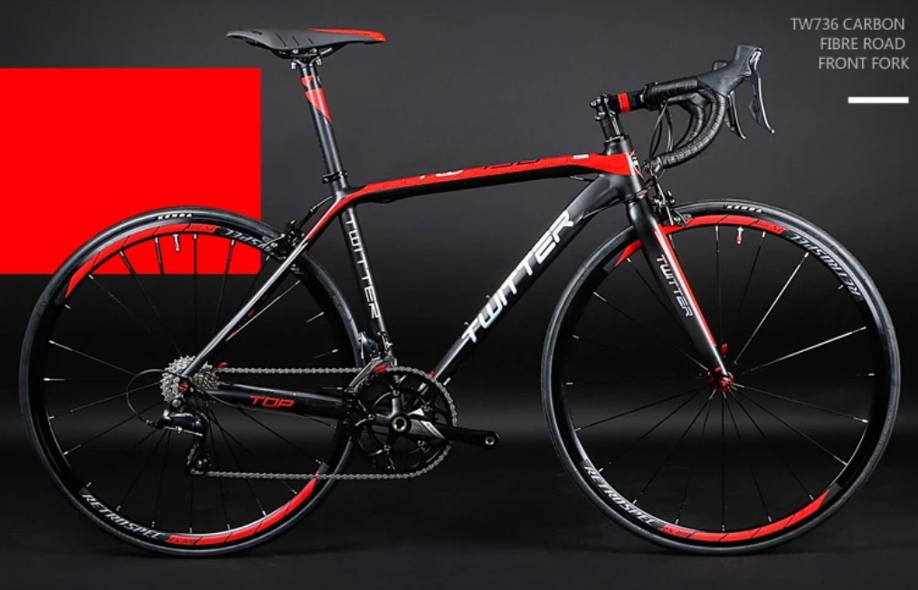 Twitter 單車 公路單車 自行車 碳纖維 carbon fiber 16速 8.8kg road bike 16 speed (全新 ...