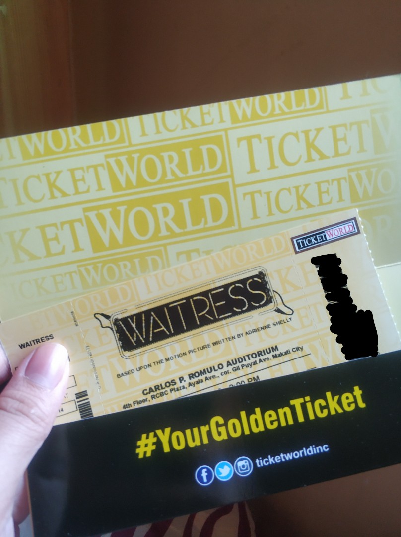 WAITRESS TICKET, Tickets & Vouchers, Event Tickets on Carousell