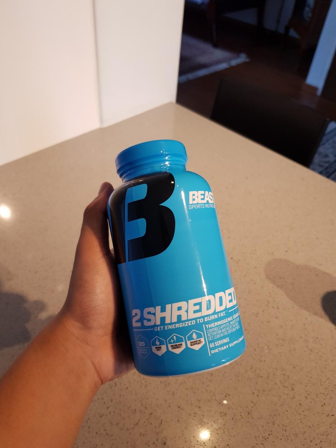 Beast 2 Shredded FAT BURNER (120 Veg Capsules), Health & Nutrition ...