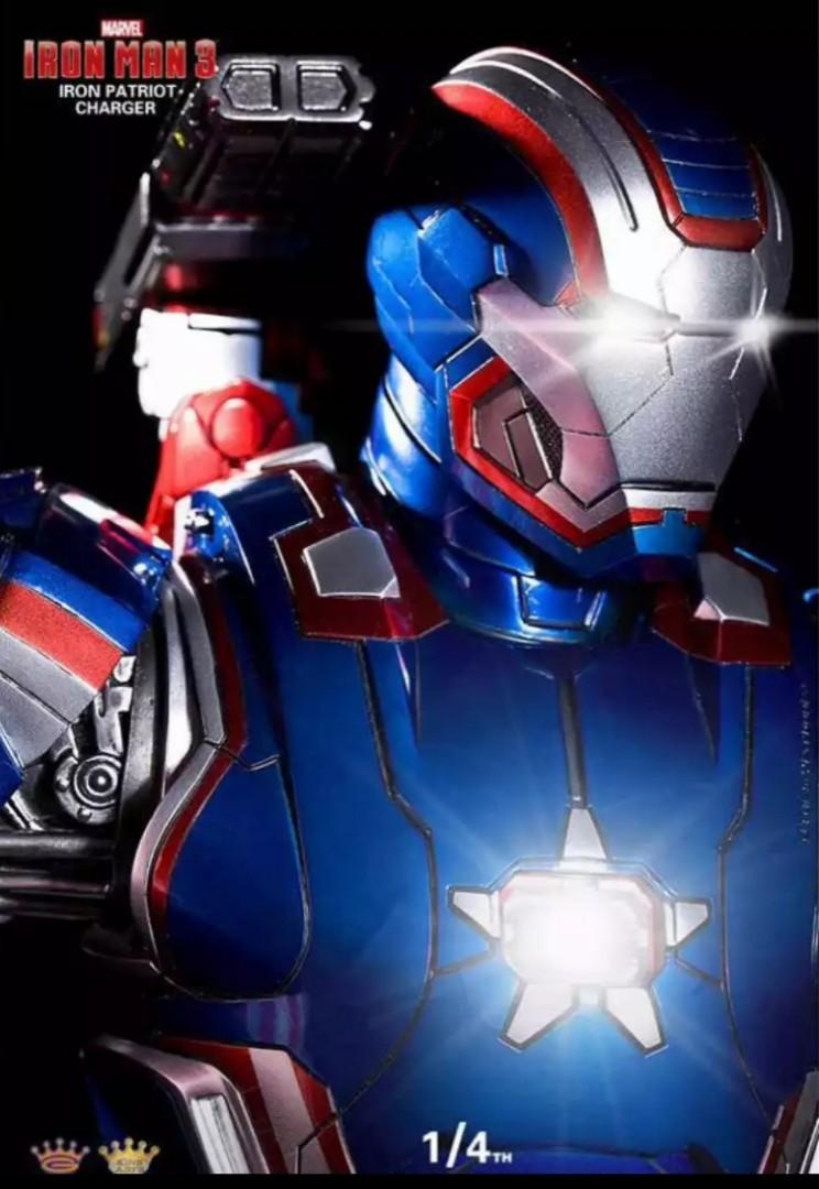Iron Patriot Iron Man 3 King Arts 1/9 Diecast Figure Series DFS004 ...