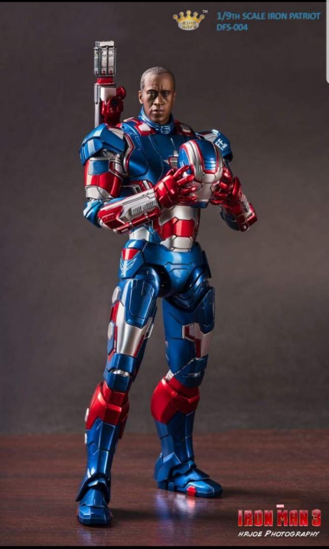 Iron Patriot Iron Man 3 King Arts 1/9 Diecast Figure Series DFS004 ...