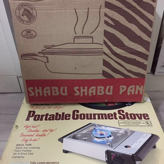 Iwatani Portable Gourmet Stove & Shabu Shabu Pan, TV & Home Appliances ...