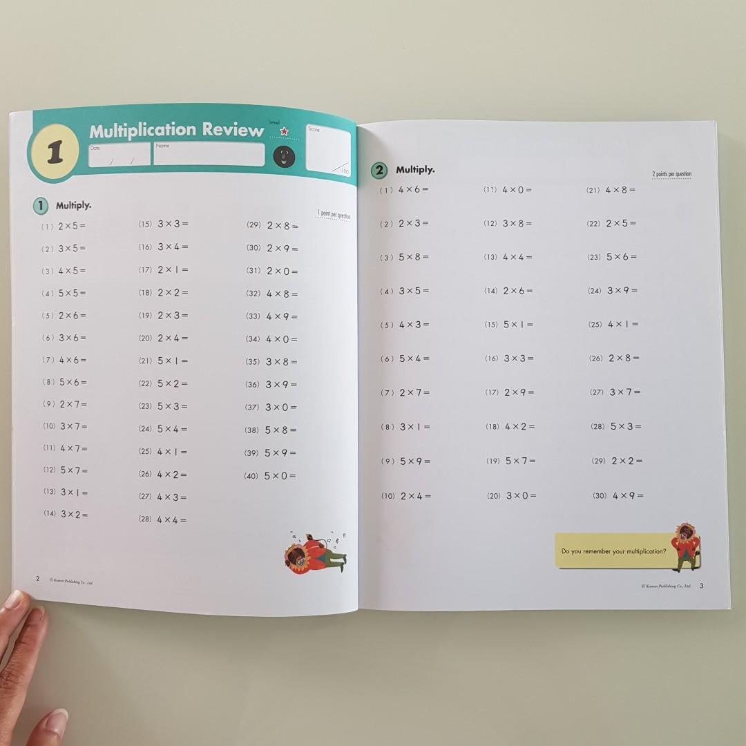 Kumon Grade 3 Division, Hobbies & Toys, Books & Magazines, Assessment ...