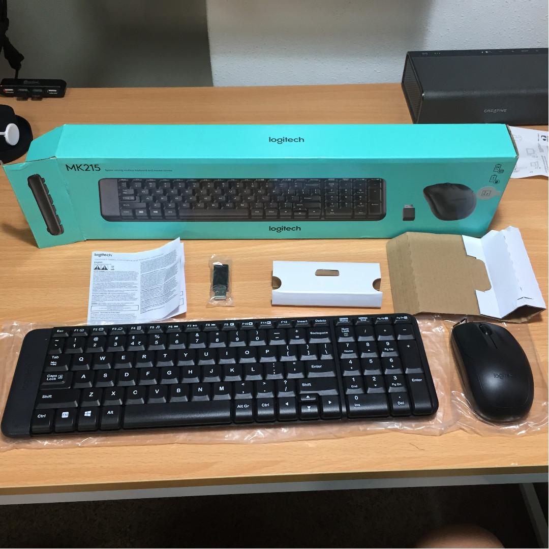 Logitech Wireless Keyboard And Mouse Mk215 Computers And Tech Parts And Accessories Mouse