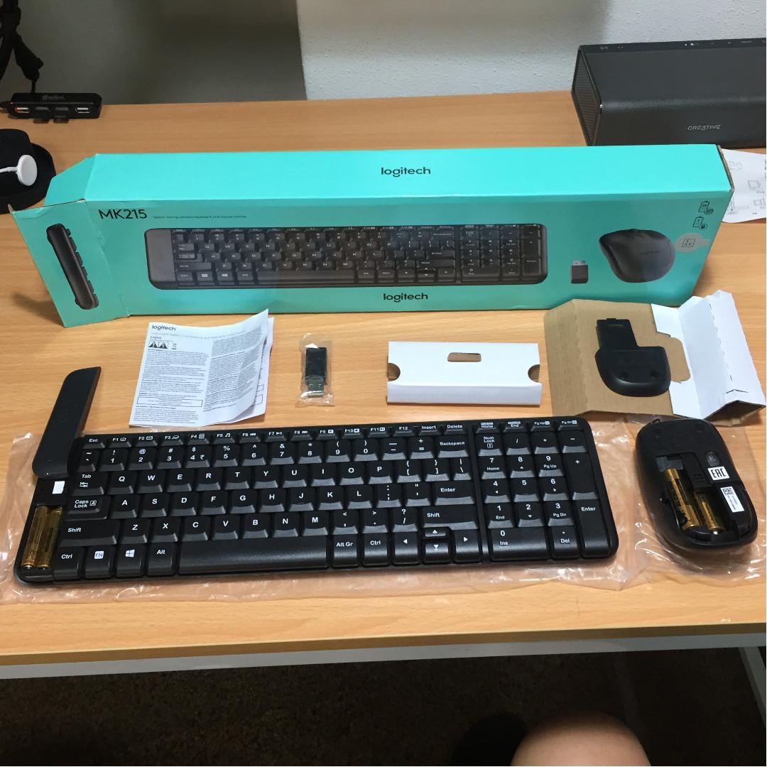 Logitech Wireless Keyboard and Mouse MK215, Computers & Tech, Parts & Accessories, Mouse ...